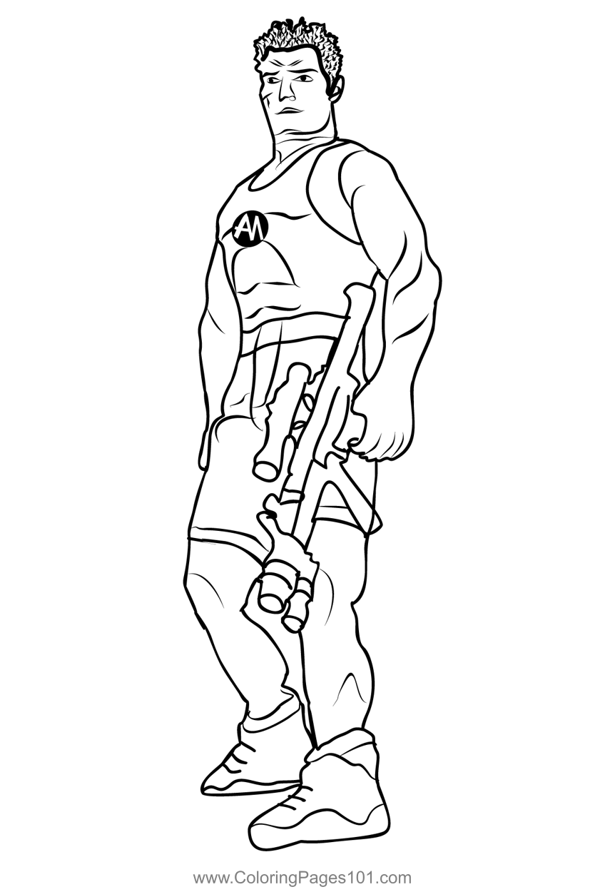 Action Man 1 Coloring Page for Kids - Free Action Man Printable ...