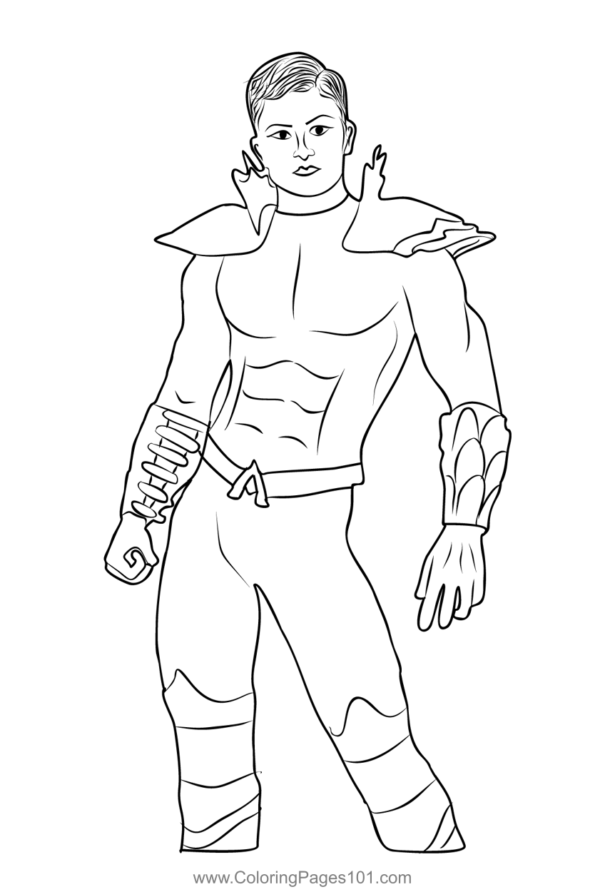 Aquaman05 Coloring Page for Kids - Free Aquaman Printable Coloring ...