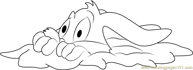 Bugs Bunny in Hole Coloring Page for Kids - Free Bugs Bunny Printable ...
