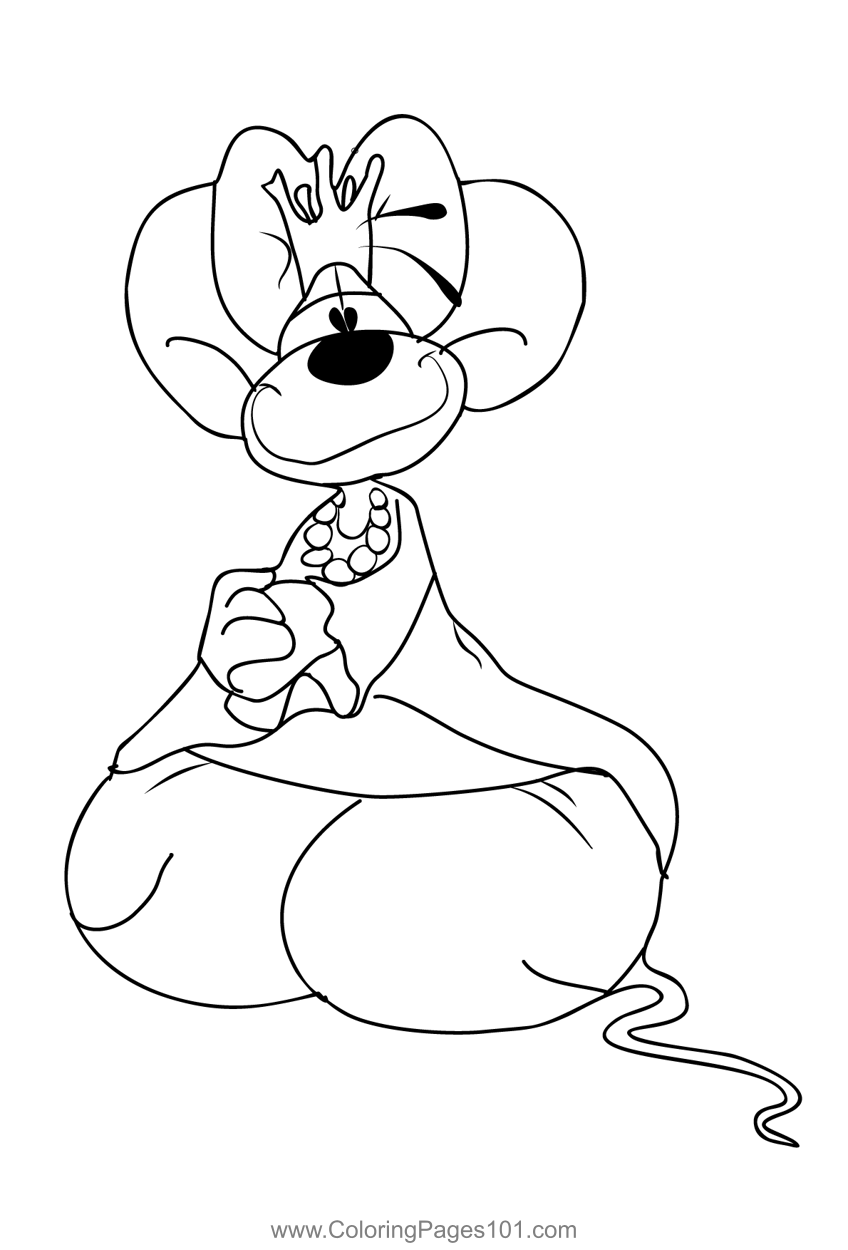 Diddlina 1 Coloring Page for Kids - Free Diddl Printable Coloring Pages ...