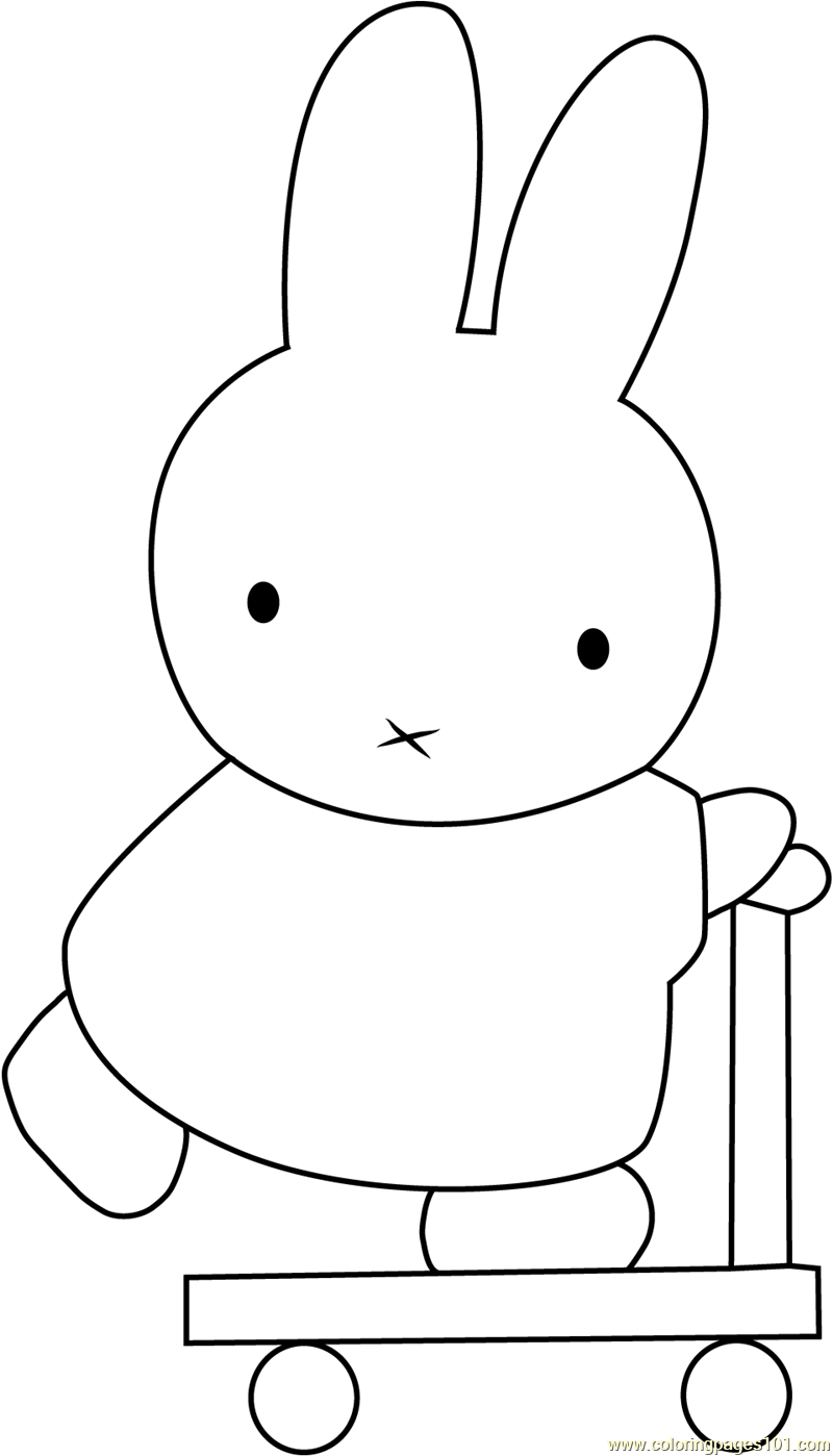 Coloring Pages Miffy Nijntje Bunny Cute Colouring Bruna Dick Knitting ...