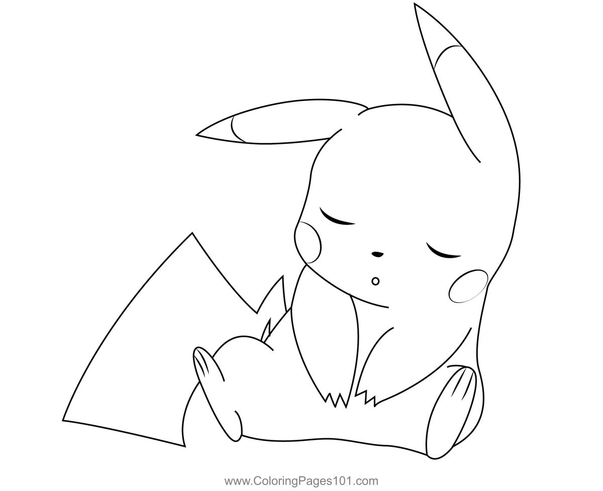 Pikachu Sleeping Chibi