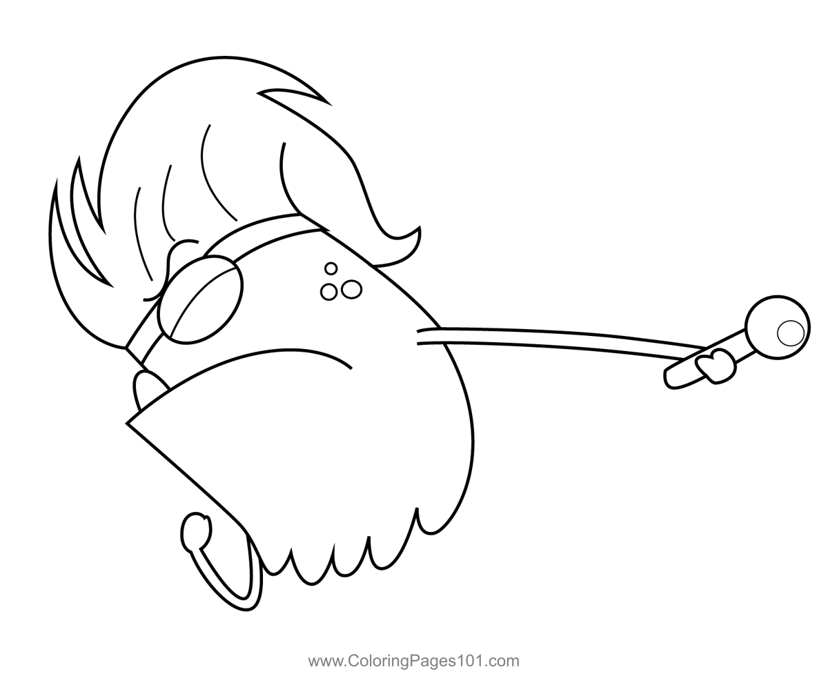 Rockstar Yoop Plory and Yoop Coloring Page for Kids - Free Plory and ...