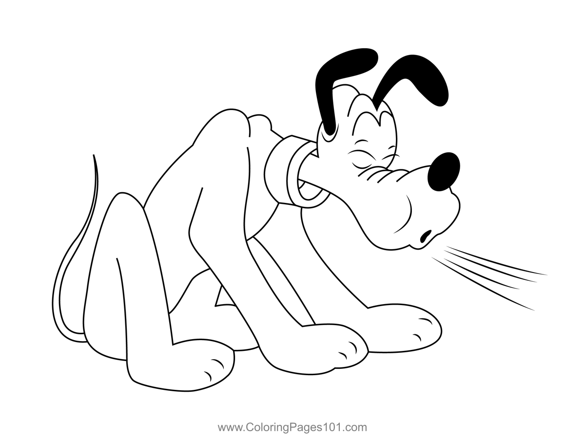 Pluto Coloring Page for Kids - Free Pluto Printable Coloring Pages ...