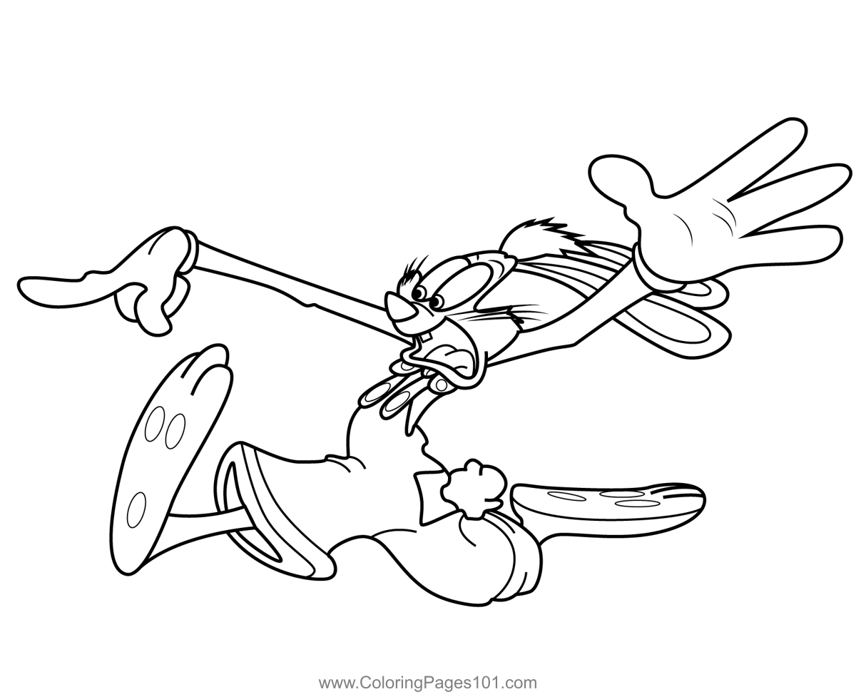 Roger Rabbit 3 Coloring Page for Kids - Free Roger Rabbit Printable ...