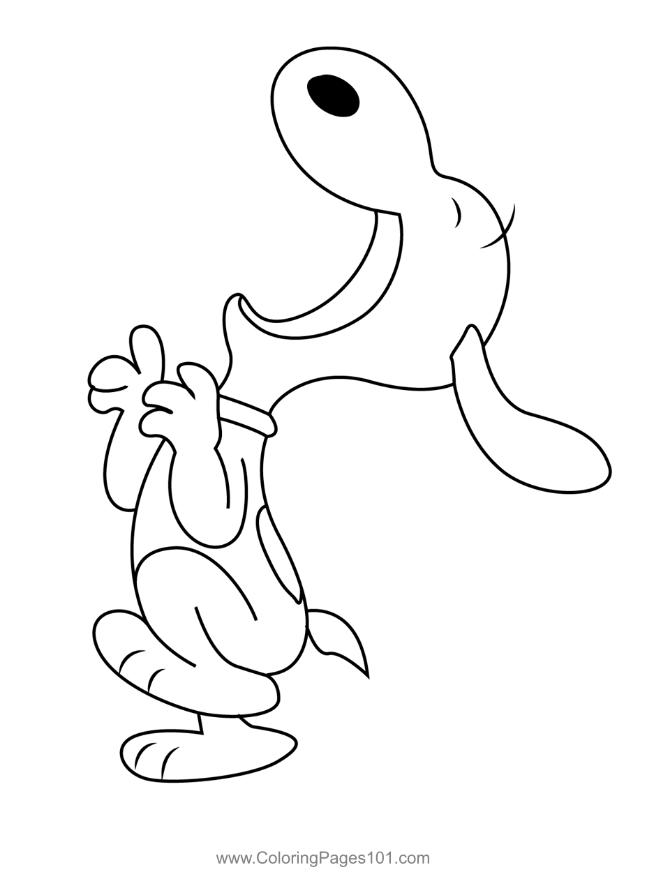 Scream Snoopy Coloring Page for Kids - Free Snoopy Printable Coloring ...