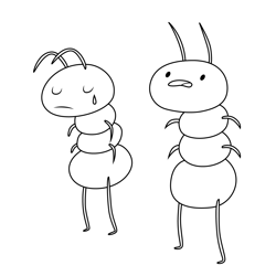 Adventure Time Ants Coloring Page for Kids - Free Adventure Time ...