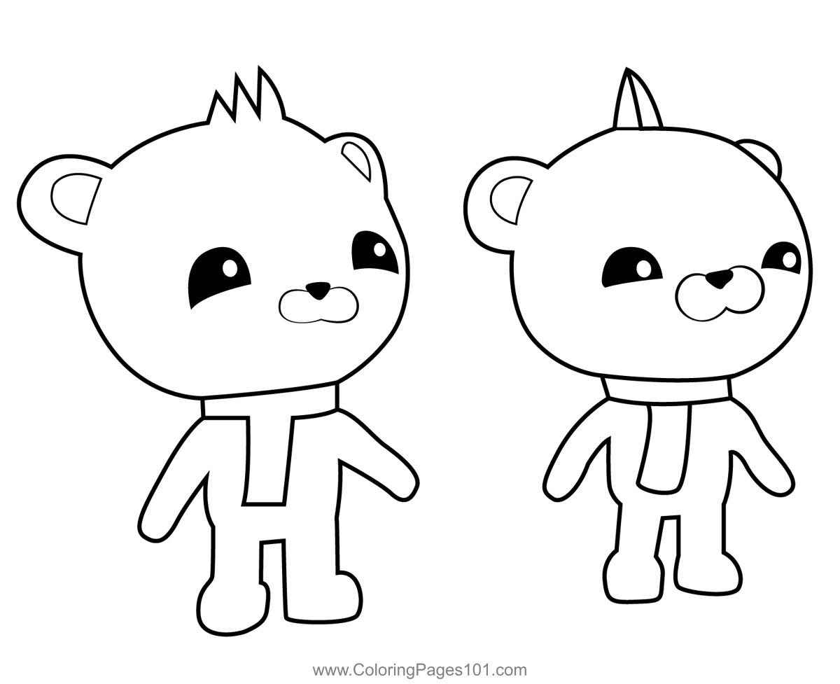 Orson and Ursa Octonauts Coloring Page for Kids - Free Octonauts ...