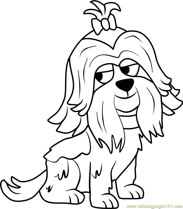 Pound Puppies Foo Foo Coloring Page for Kids - Free Pound Puppies ...