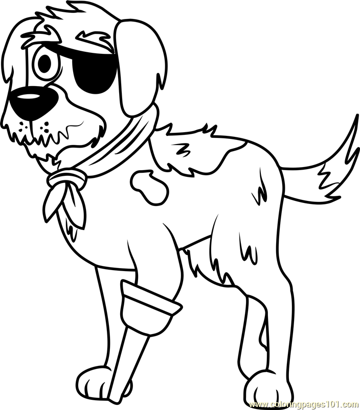 Pound Puppies Salty Coloring Page for Kids - Free Pound Puppies ...