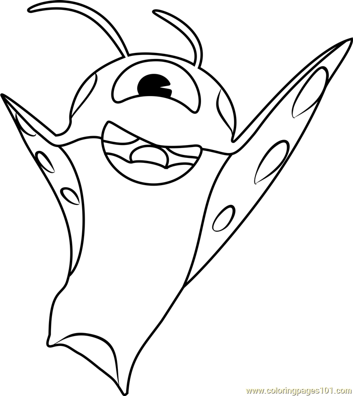 Flutter Coloring Page for Kids - Free Slugterra Printable Coloring ...