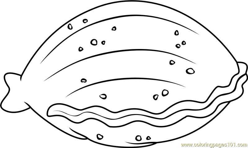 Clam Coloring Page