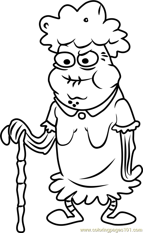 Mary Coloring Page for Kids - Free SpongeBob SquarePants Printable ...
