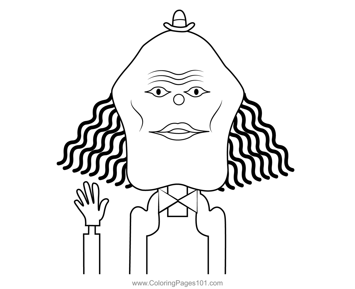 Clown The Amazing World of Gumball Coloring Page for Kids - Free The ...