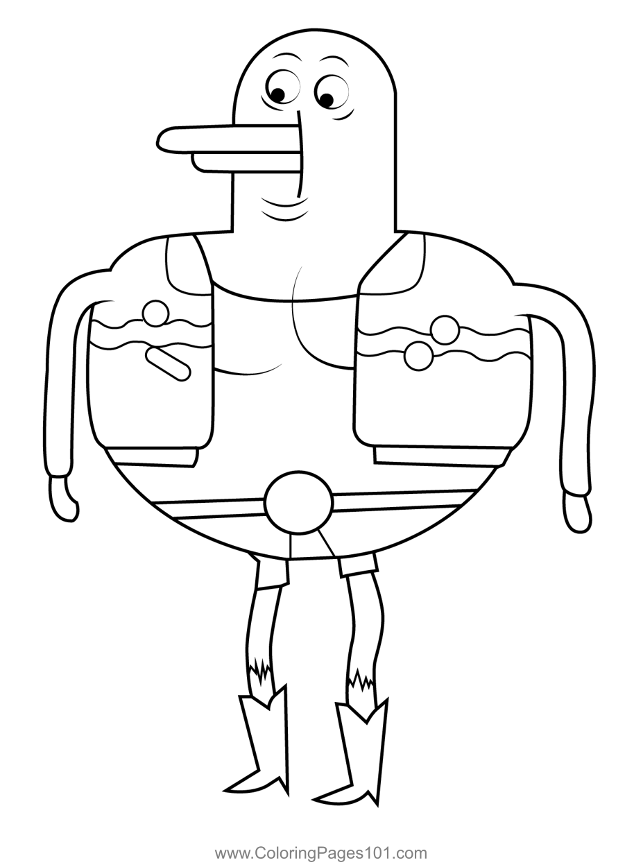 Dolphin Man The Amazing World of Gumball Coloring Page for Kids - Free ...