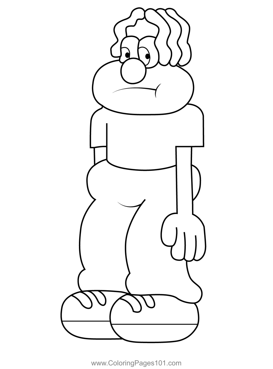 Jared Dawson The Amazing World of Gumball Coloring Page for Kids - Free ...