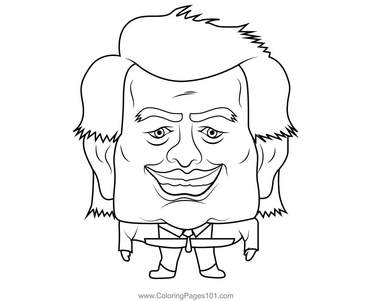 Mayor of Elmore The Amazing World of Gumball Coloring Page for Kids ...