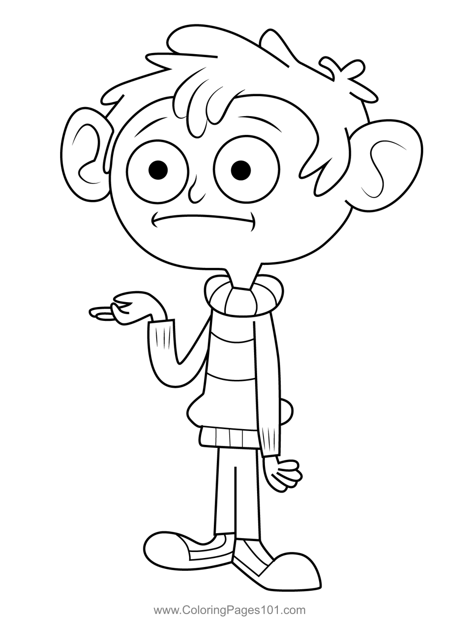 Austin Uncle Grandpa Coloring Page for Kids - Free Uncle Grandpa ...