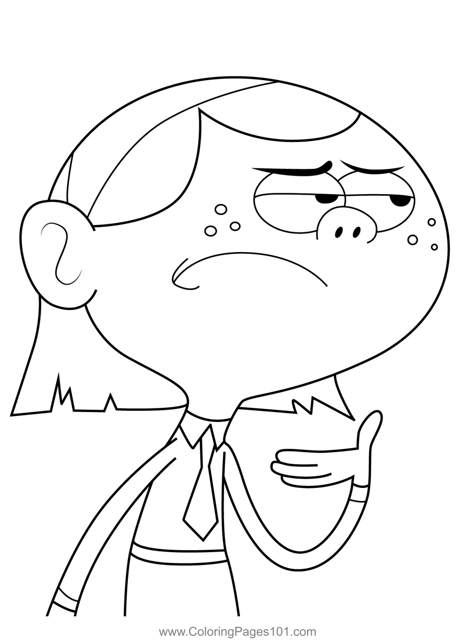 Jackie Uncle Grandpa Coloring Page for Kids - Free Uncle Grandpa ...