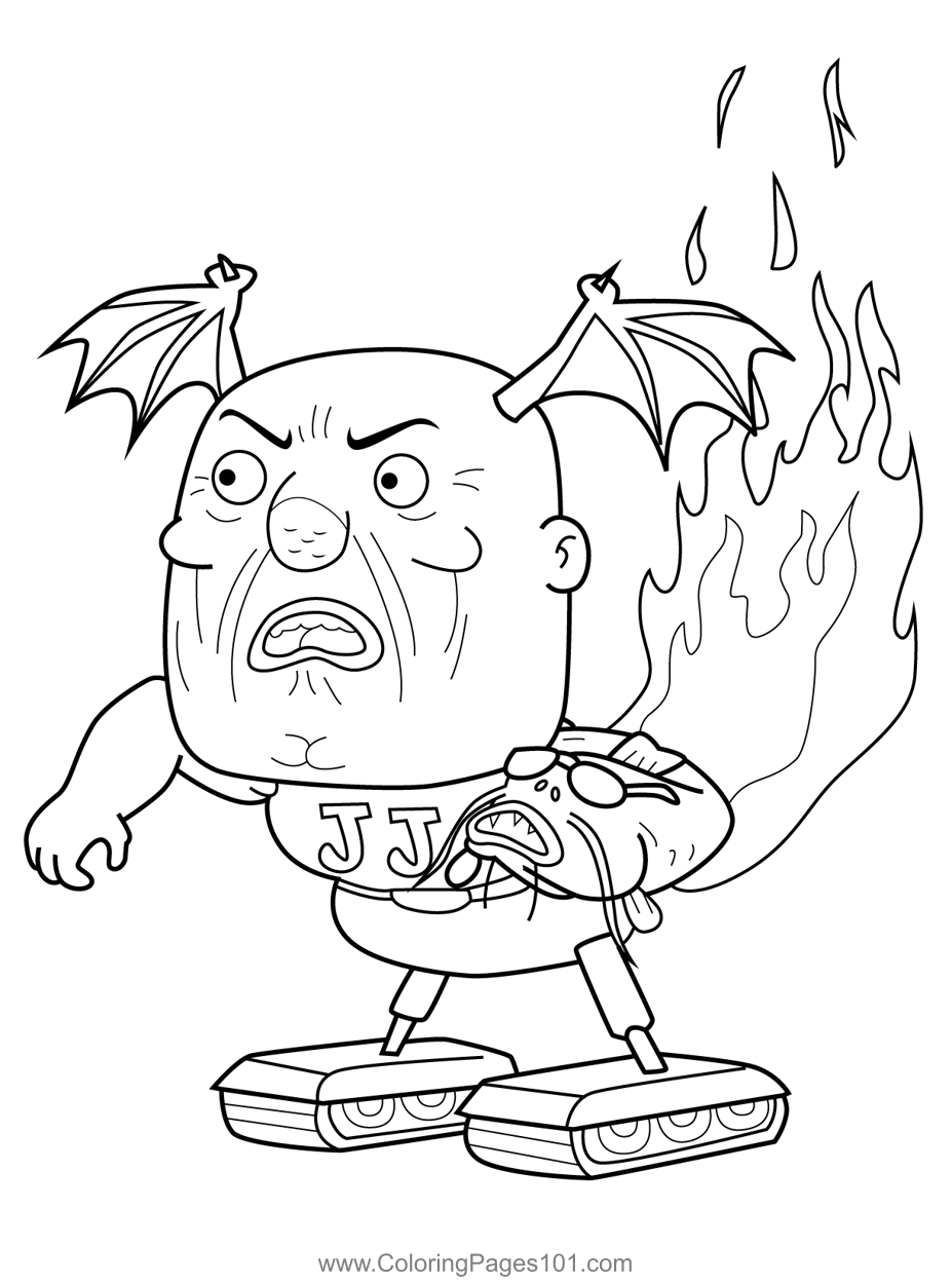 Jerky Jasper Uncle Grandpa Coloring Page for Kids - Free Uncle Grandpa ...