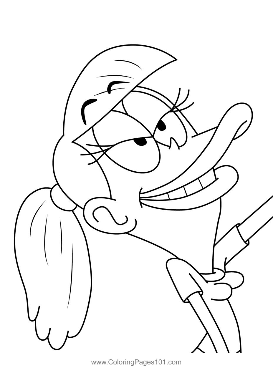 Josie Uncle Grandpa 1 Coloring Page for Kids - Free Uncle Grandpa ...