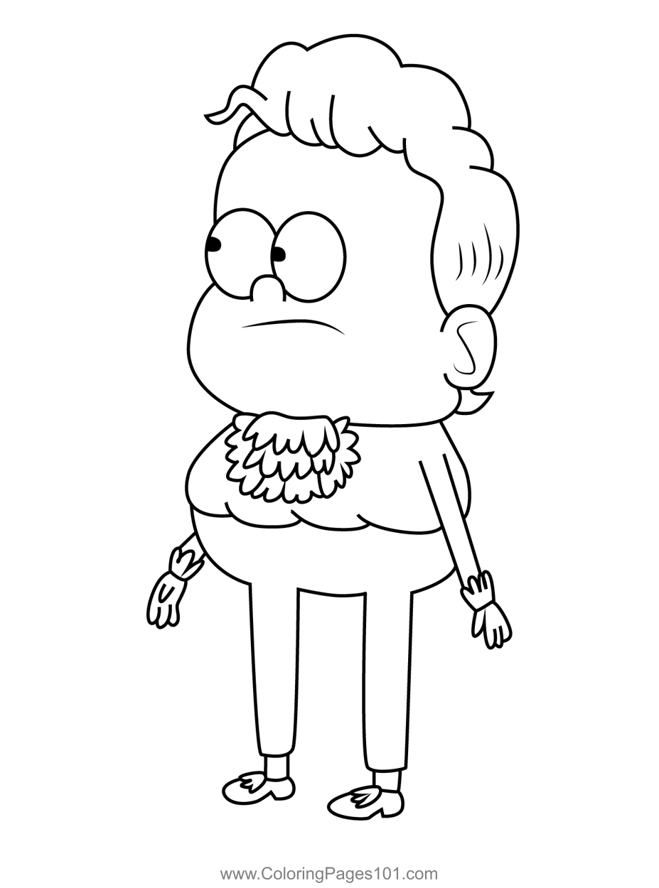 Ricky Uncle Grandpa Coloring Page for Kids - Free Uncle Grandpa ...