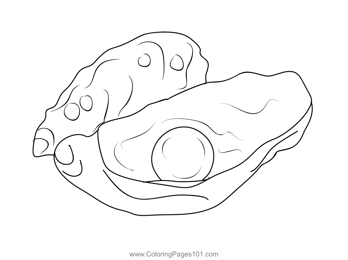 Natural Bahrain Pearls Coloring Page for Kids - Free Bahrain Printable ...