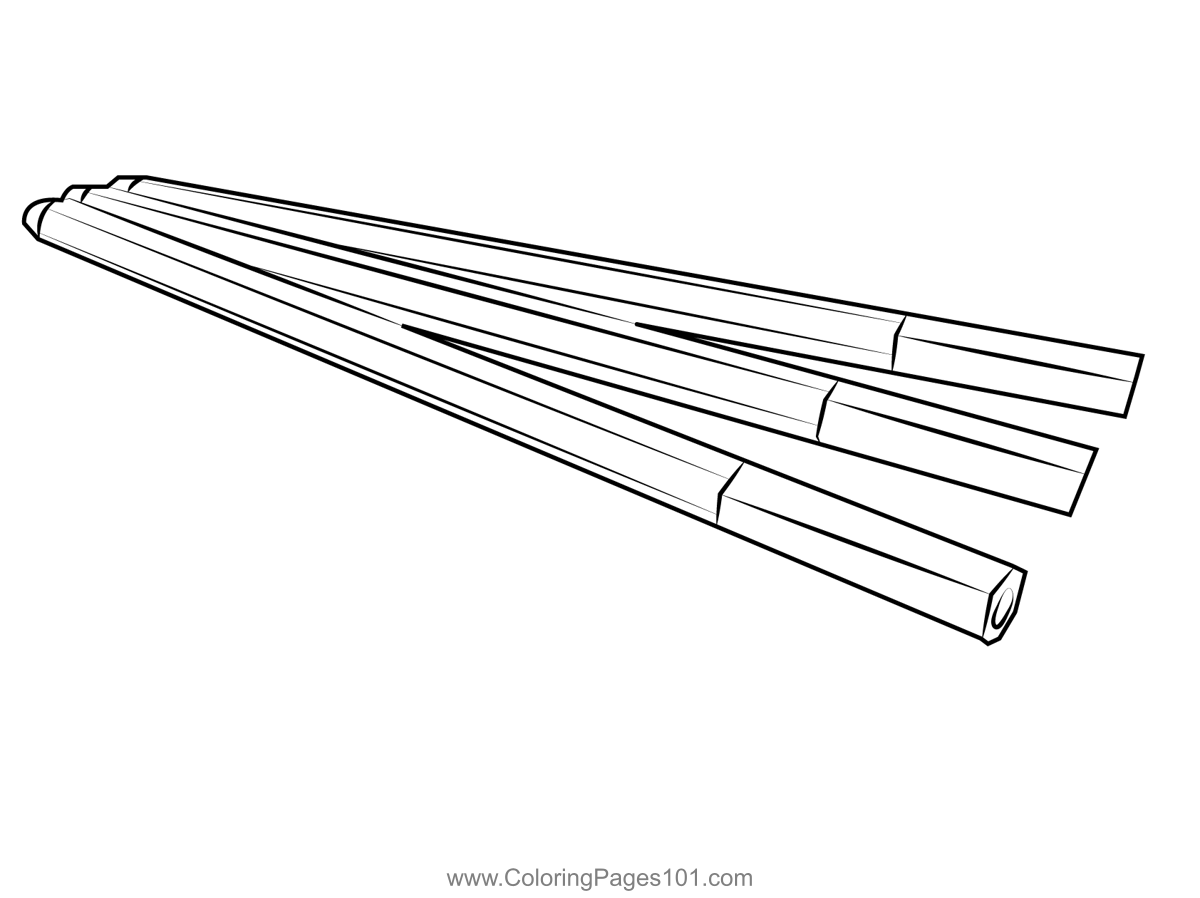 Colorful Pens Coloring Page for Kids - Free Back to School Printable ...