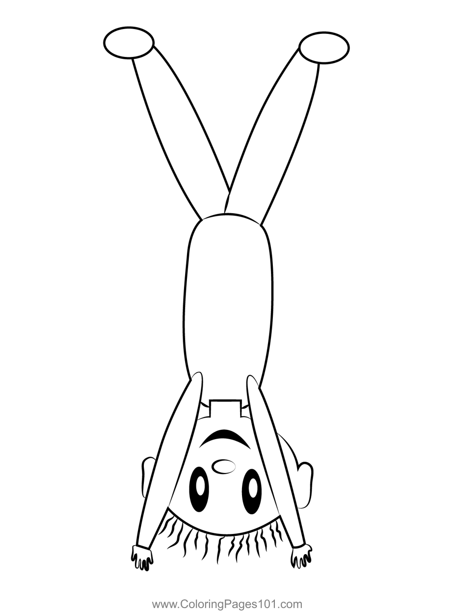 Exercising Kid Coloring Page for Kids - Free Health Printable Coloring ...