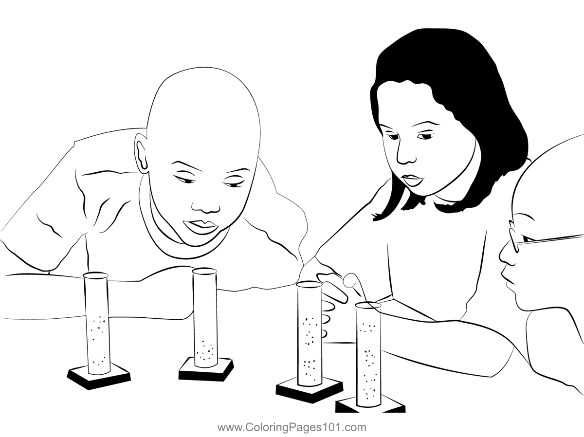 Medium Science Coloring Page for Kids - Free Science Printable Coloring ... Medium Science Coloring Page for Kids - Free Science Printable Coloring ...