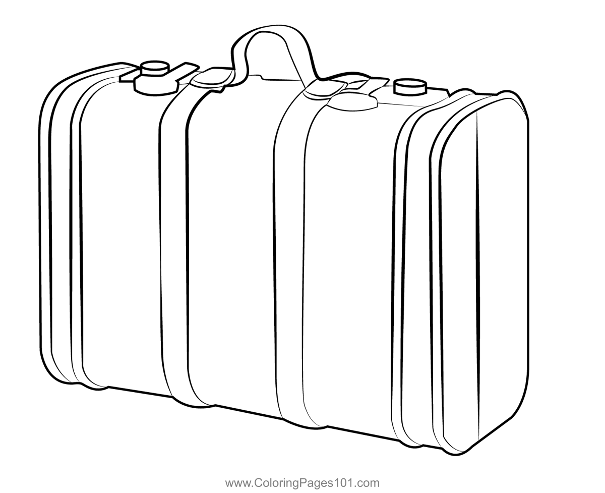 Old Baggage Coloring Page for Kids - Free Bags Printable Coloring Pages ...