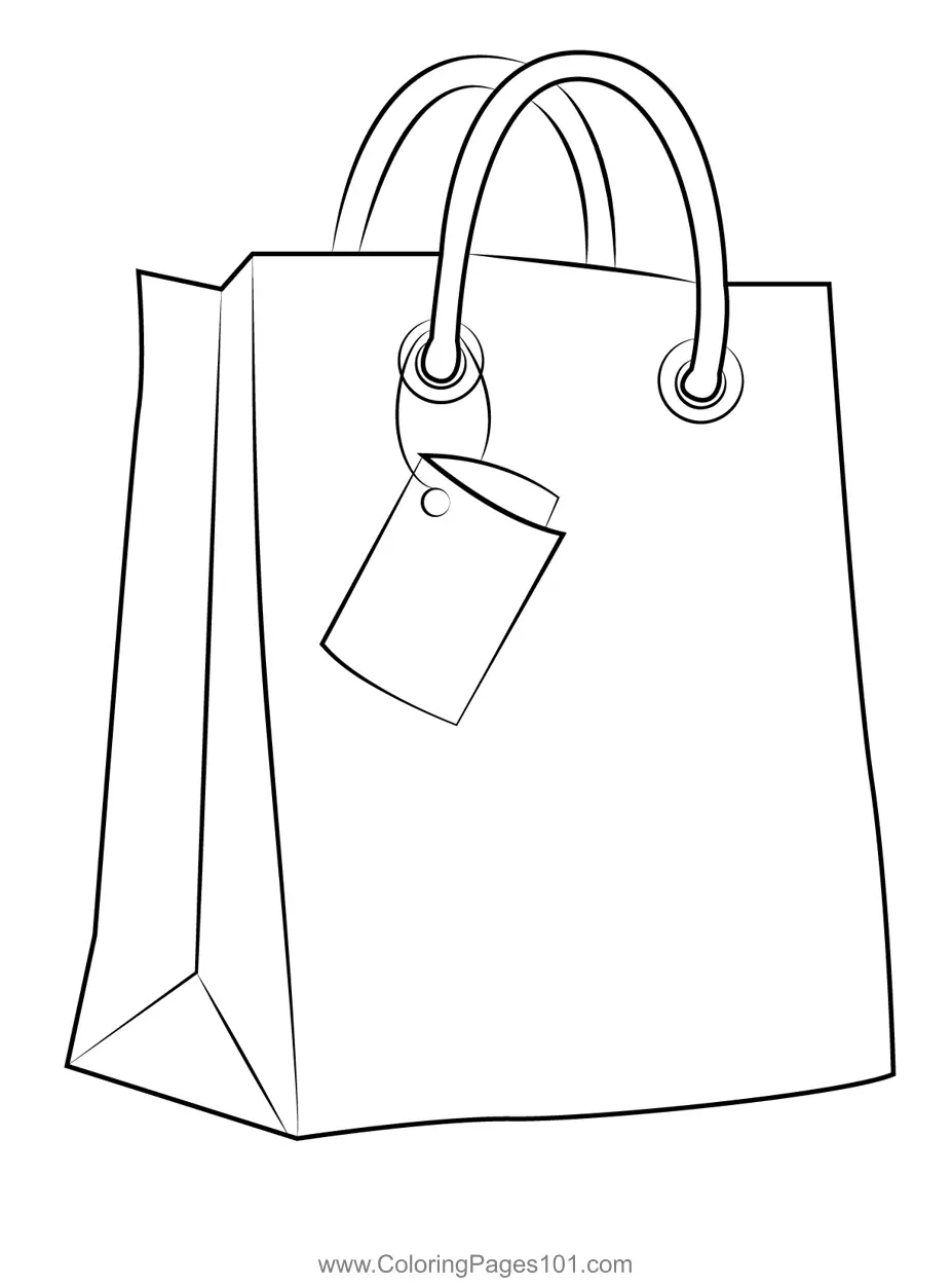 Shopping Bag Coloring Page for Kids - Free Bags Printable Coloring ... Shopping Bag Coloring Page for Kids - Free Bags Printable Coloring ...