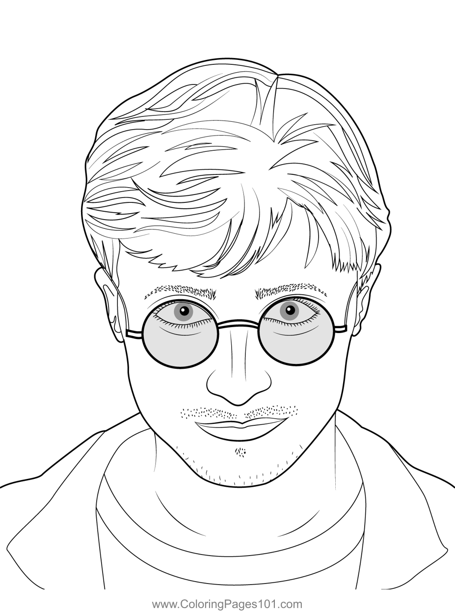 Harry James Potter Harry Potter Coloring Page for Kids - Free Harry ...