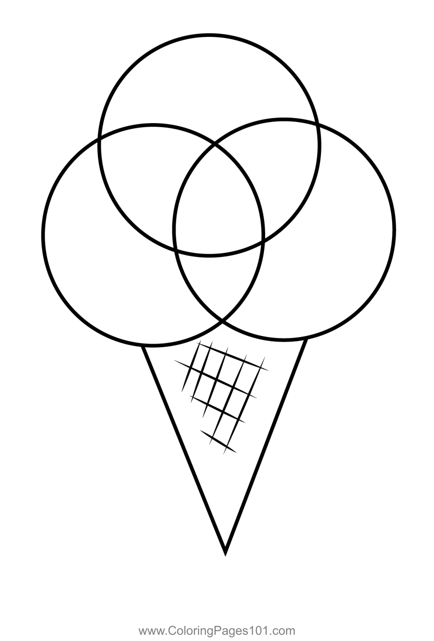 Ice Cream Parlour Icon Coloring Page for Kids - Free Desserts Printable ...