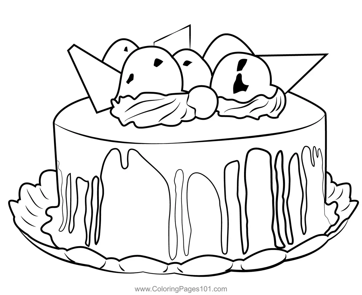 Yummy Cake Coloring Page for Kids - Free Desserts Printable Coloring ... Yummy Cake Coloring Page for Kids - Free Desserts Printable Coloring ...