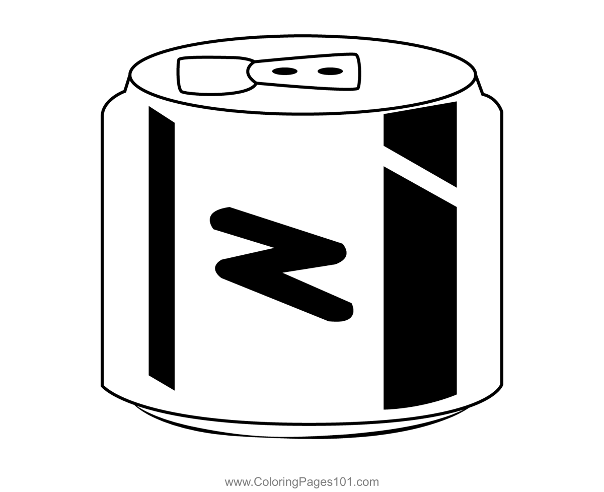 Soda Can Coloring Page for Kids - Free Drinks Printable Coloring Pages ...