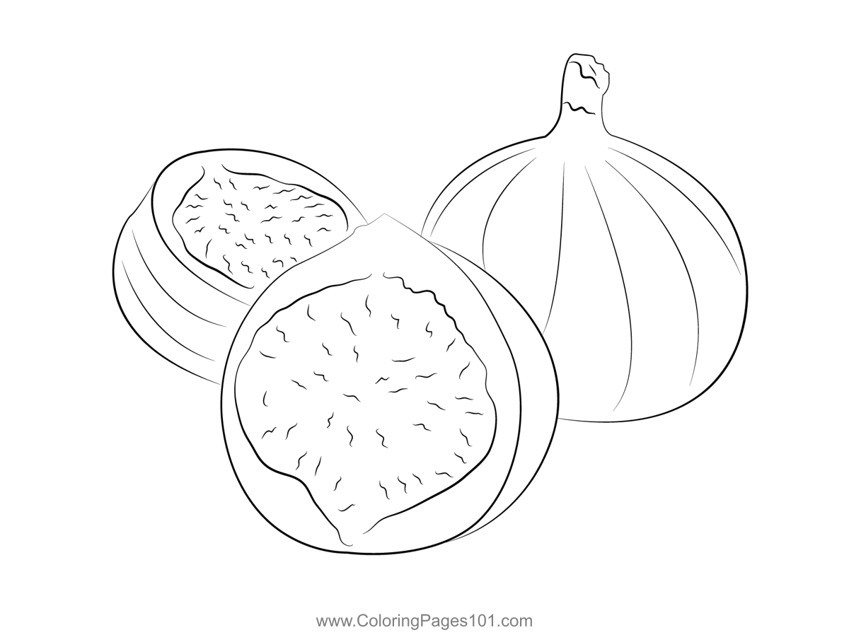 Figs Time Coloring Page for Kids - Free Fig Printable Coloring Pages ...