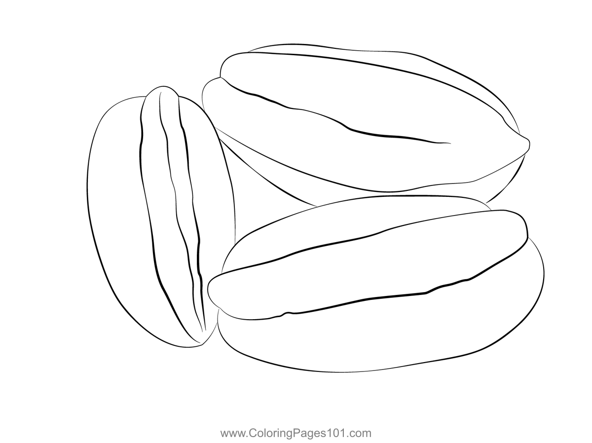Star Fruit Coloring Page for Kids - Free Star Fruit Printable Coloring ...