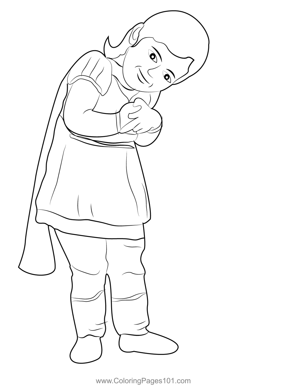 Beautiful Children Coloring Page for Kids - Free Children's Day ...