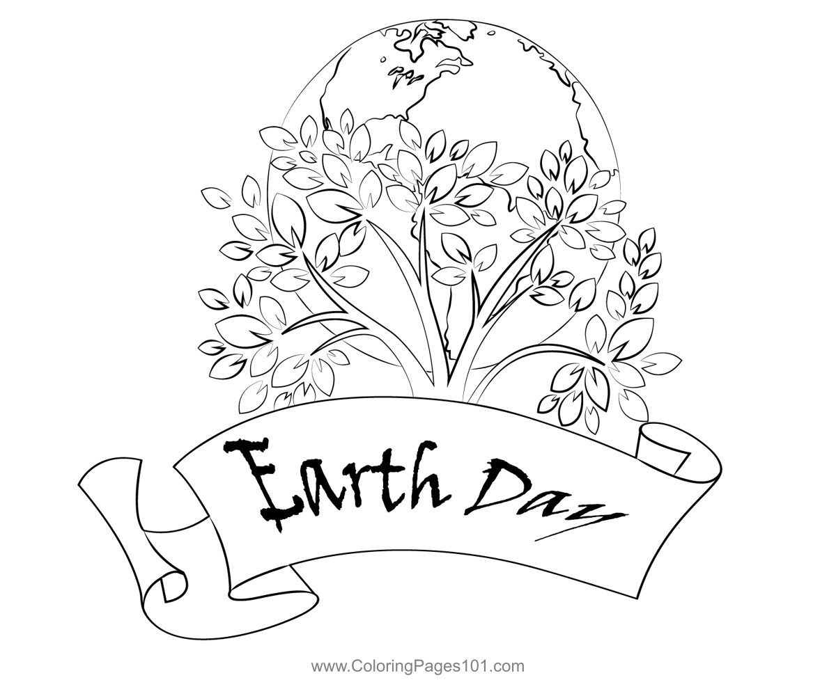 Enviournmental Benifit Coloring Page for Kids - Free Earth Day ...