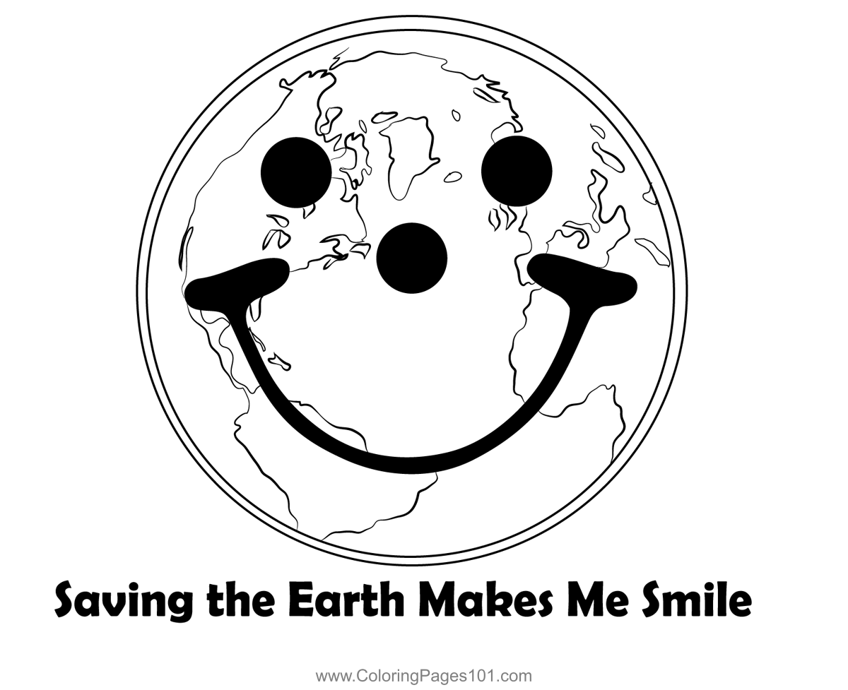 Saving The Earth Coloring Page for Kids - Free Earth Day Printable ...