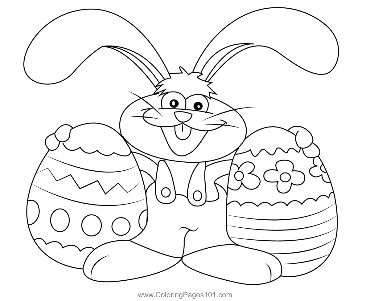 Have A Wonderful Easter Coloring Page for Kids - Free Easter Printable ...