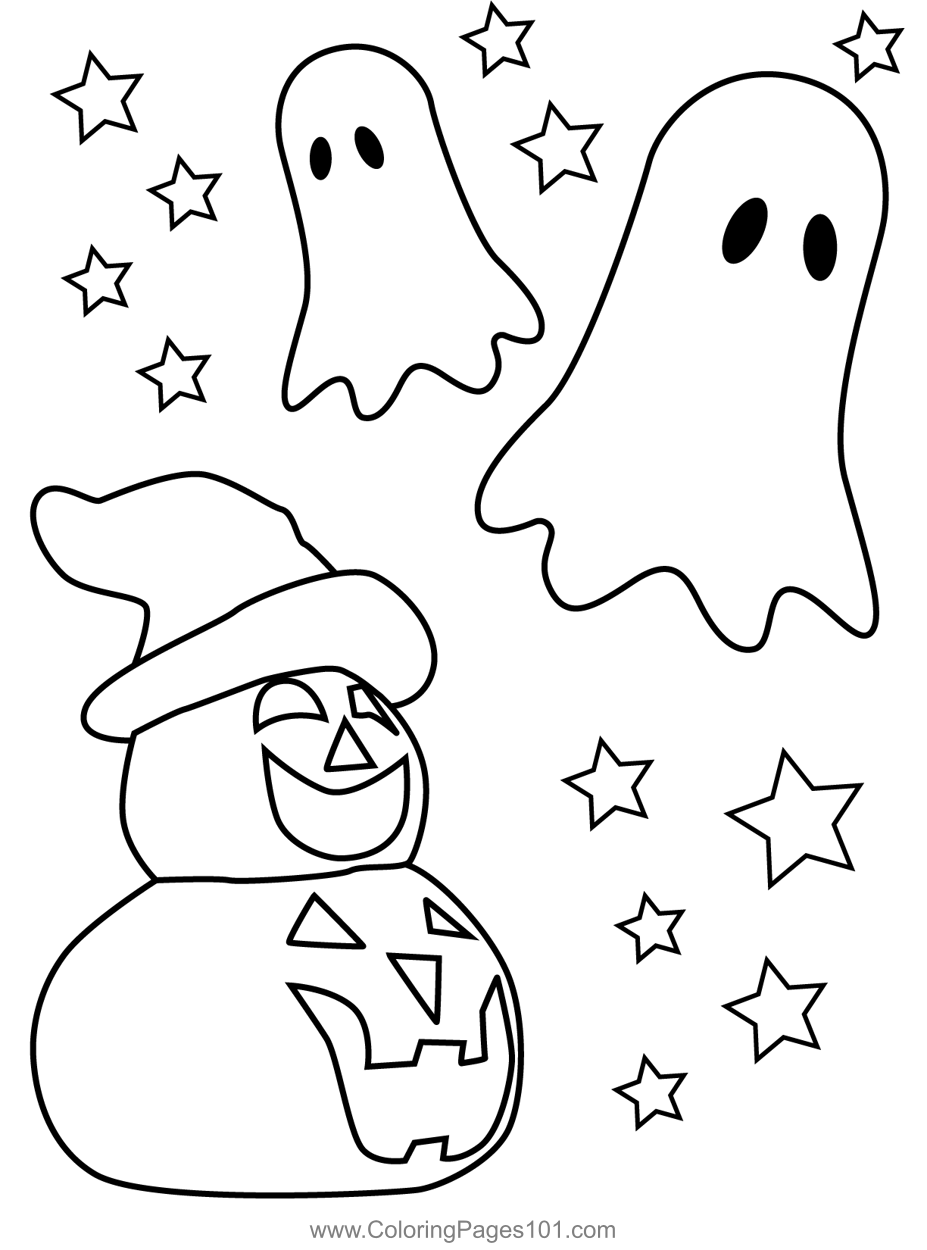 Little Ghost Coloring Pages