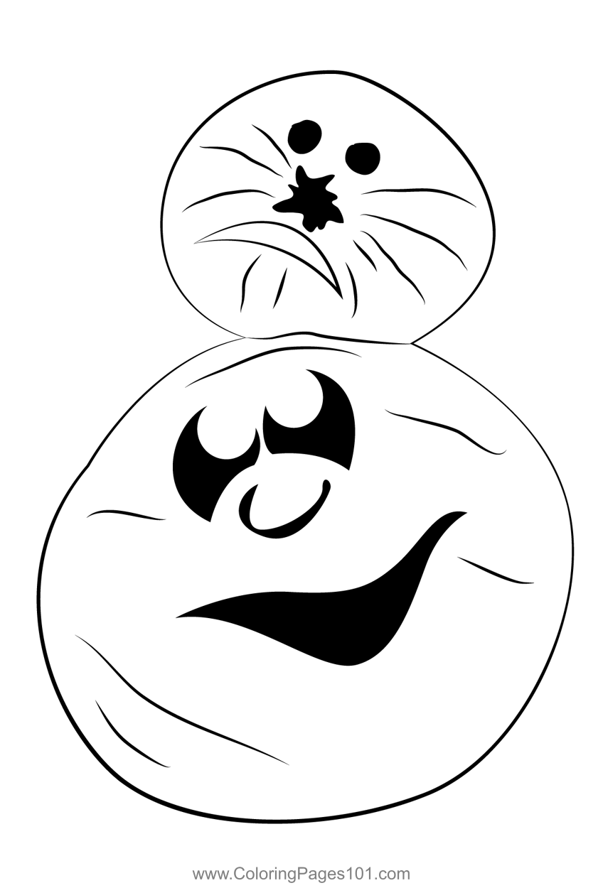 Pumpkins Small And Big Coloring Page for Kids - Free Halloween ...
