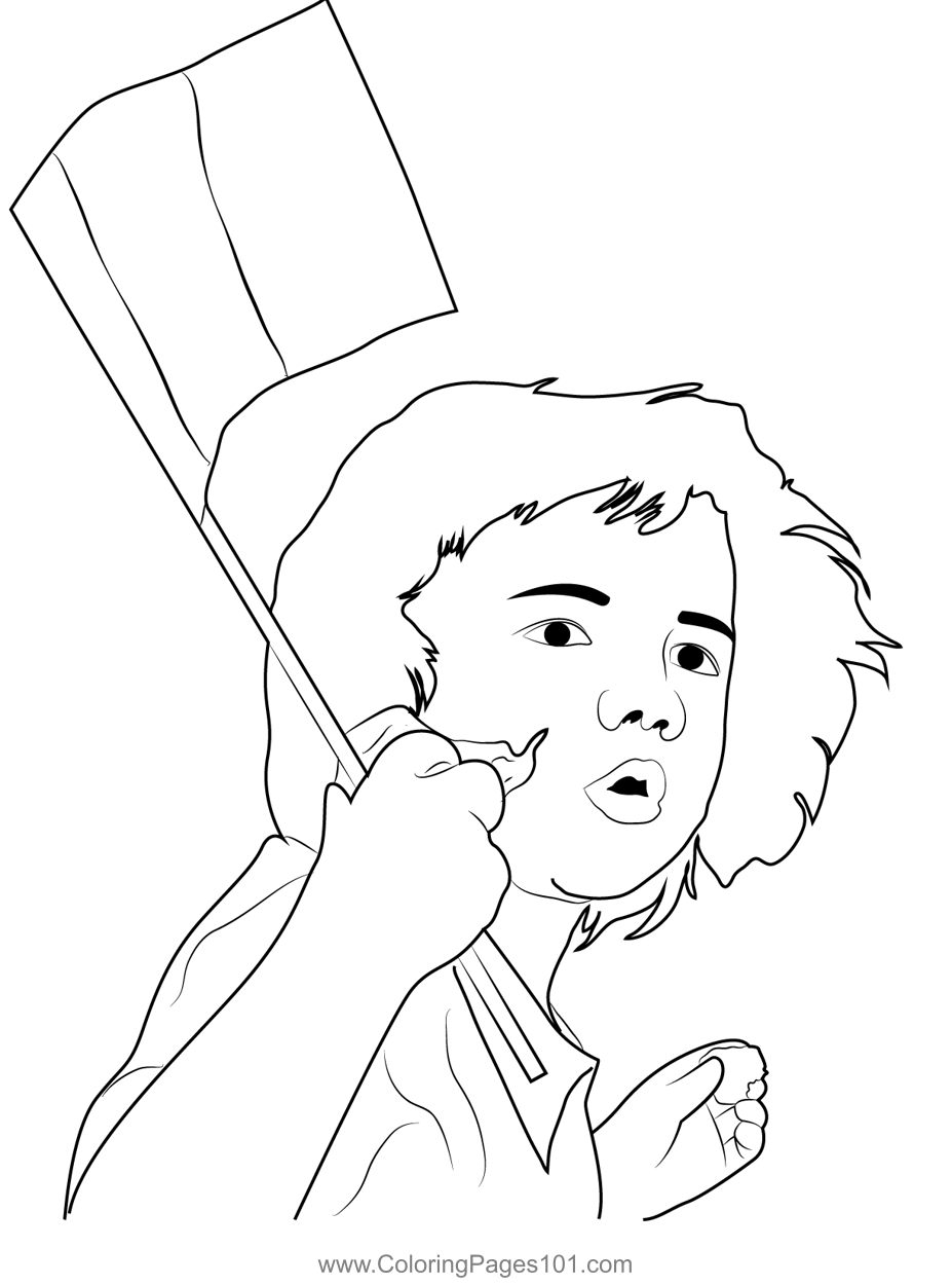 Lovely Kid Wishes Bastille Day Coloring Page for Kids - Free National ...