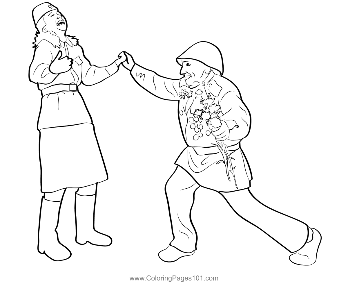 Russia Moscow Victory Day Coloring Page for Kids - Free National Day ...