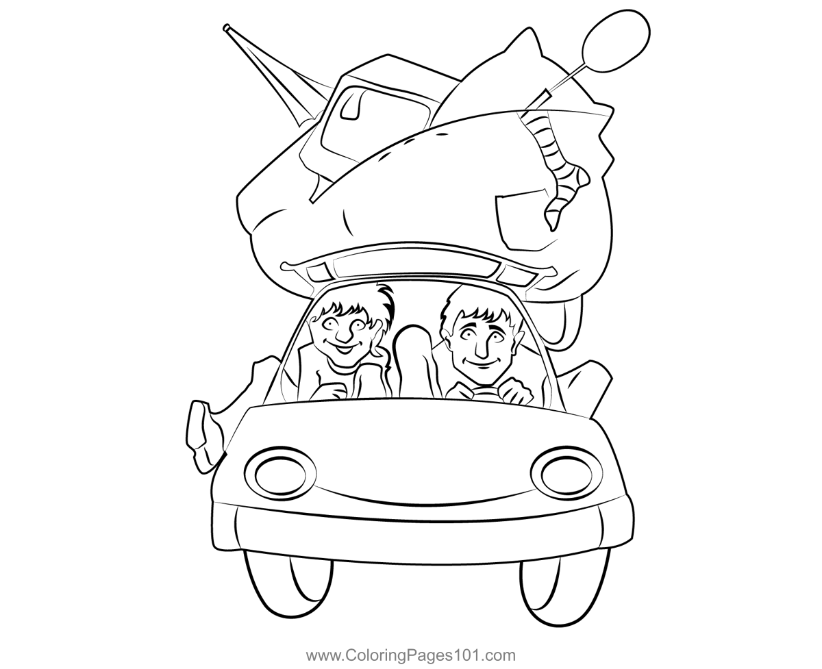 Couple In Car Coloring Page for Kids - Free Valentine's Day Printable ...