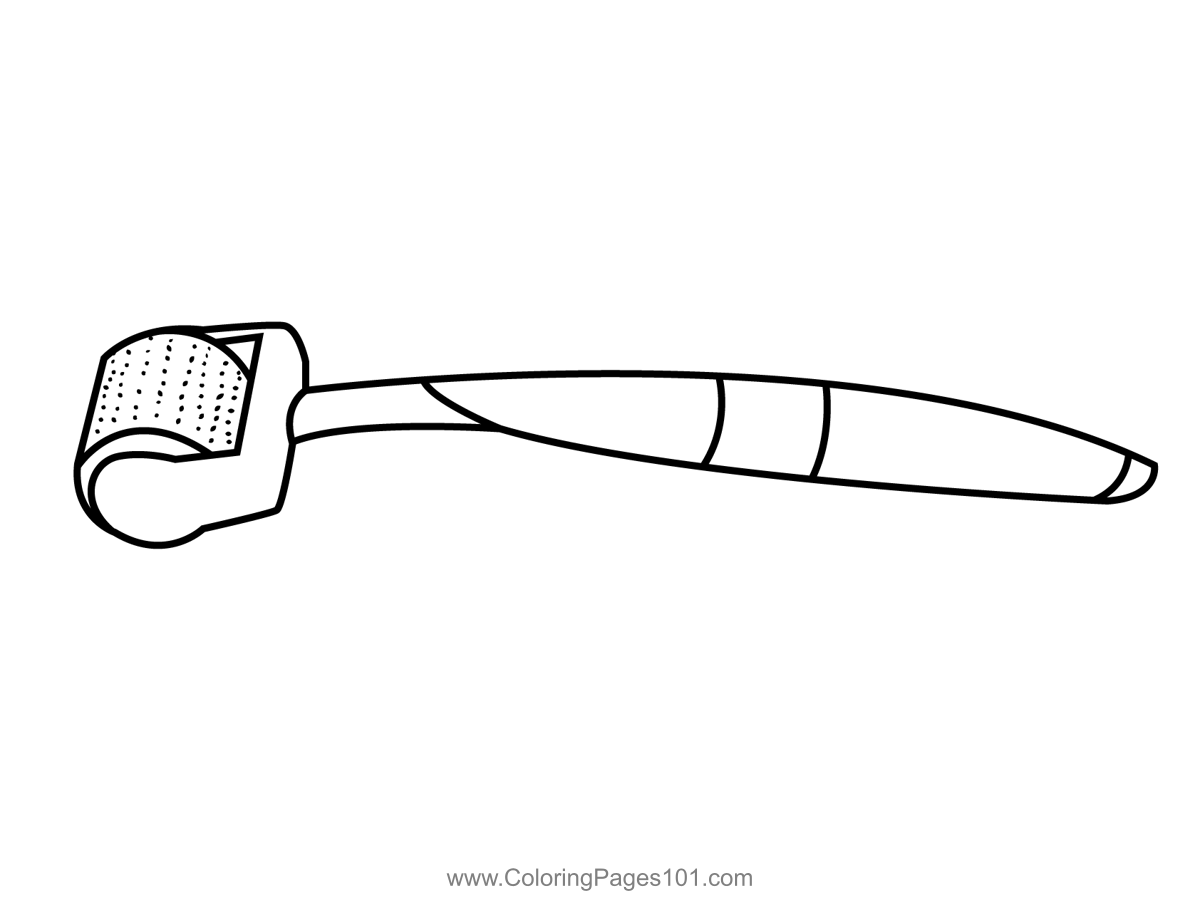 Micro Needling Coloring Page for Kids - Free Everyday Objects Printable ...