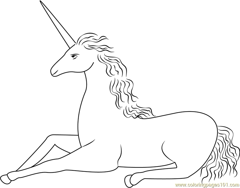 Captivite Unicorn Coloring Page for Kids - Free Unicorns Printable ...