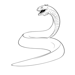 Basilisk 2 Coloring Page for Kids - Free Basilisks Printable Coloring ...